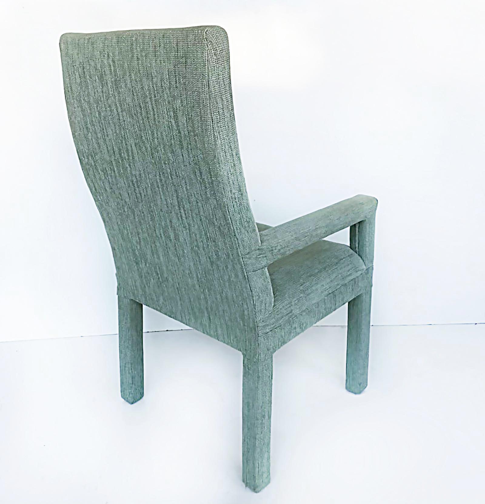 High-backed, Large Scale Upholstered Dining Chairs, Set of 6 '2 Arms, 4 ...