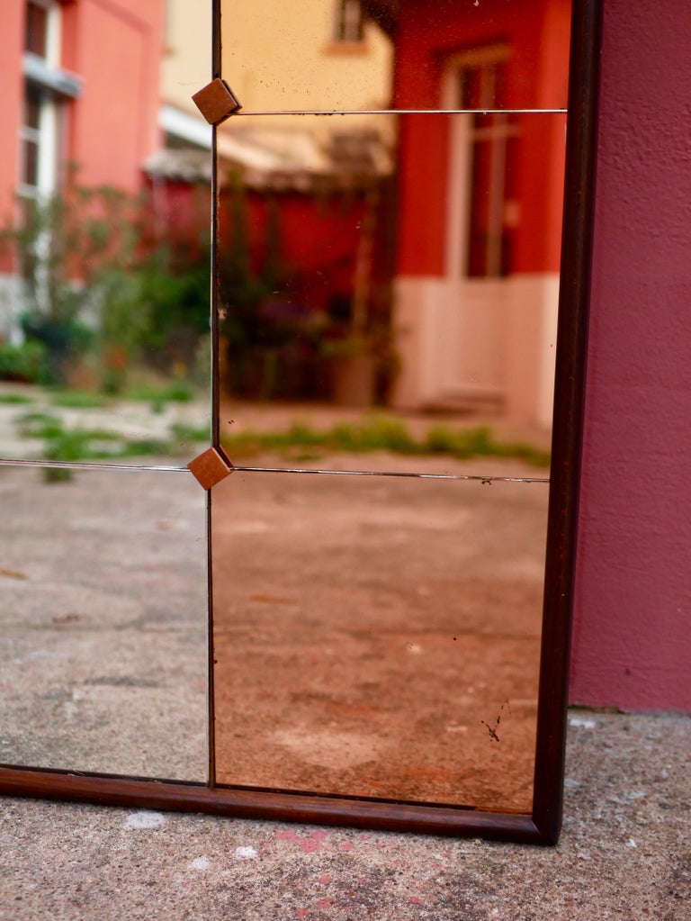 High French Brasserie Style Mirror For Sale at 1stDibs