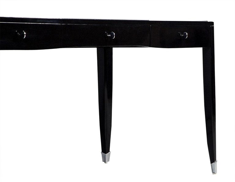 High Gloss Black Lacquer One Fifth Paris Office Writing Desk by Ralph ...