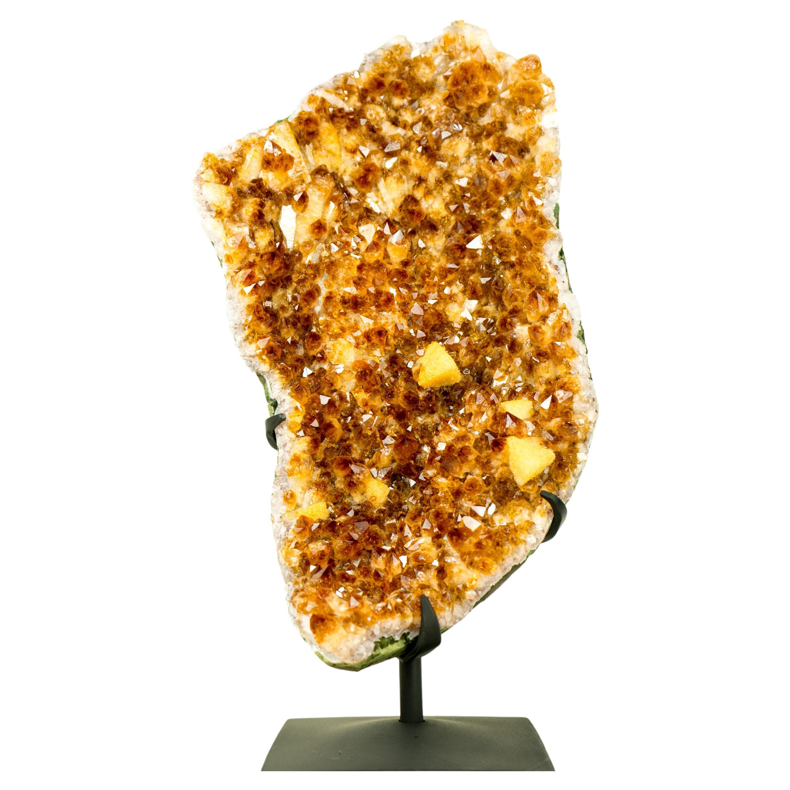 High-Grade Natural Citrine Crystal Cluster with Calcite Inclusions For ...