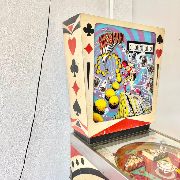 High Hand Pinball Arcade Game, 1973, USA at 1stDibs