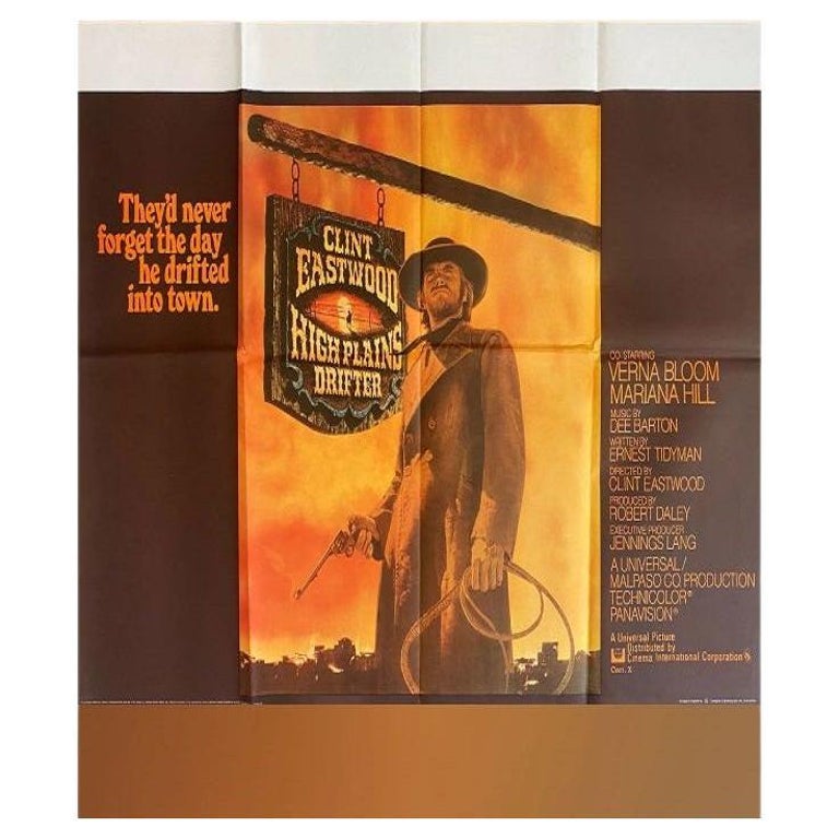High Plains Drifter, Unframed Poster, 1973 For Sale at 1stDibs