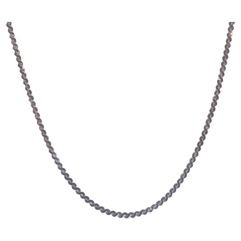 High Quality 18k White Gold Chain For Sale at 1stDibs