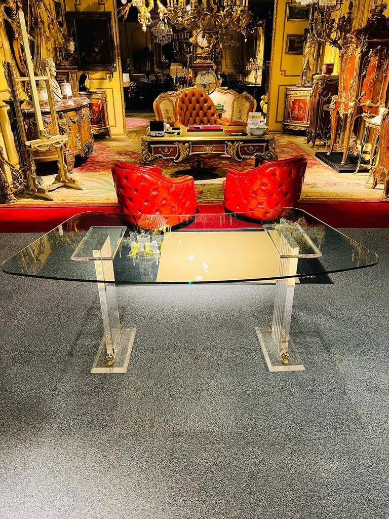 High Quality Acrylic Desk Stands on 2 Columns / Pillars with Massive ...