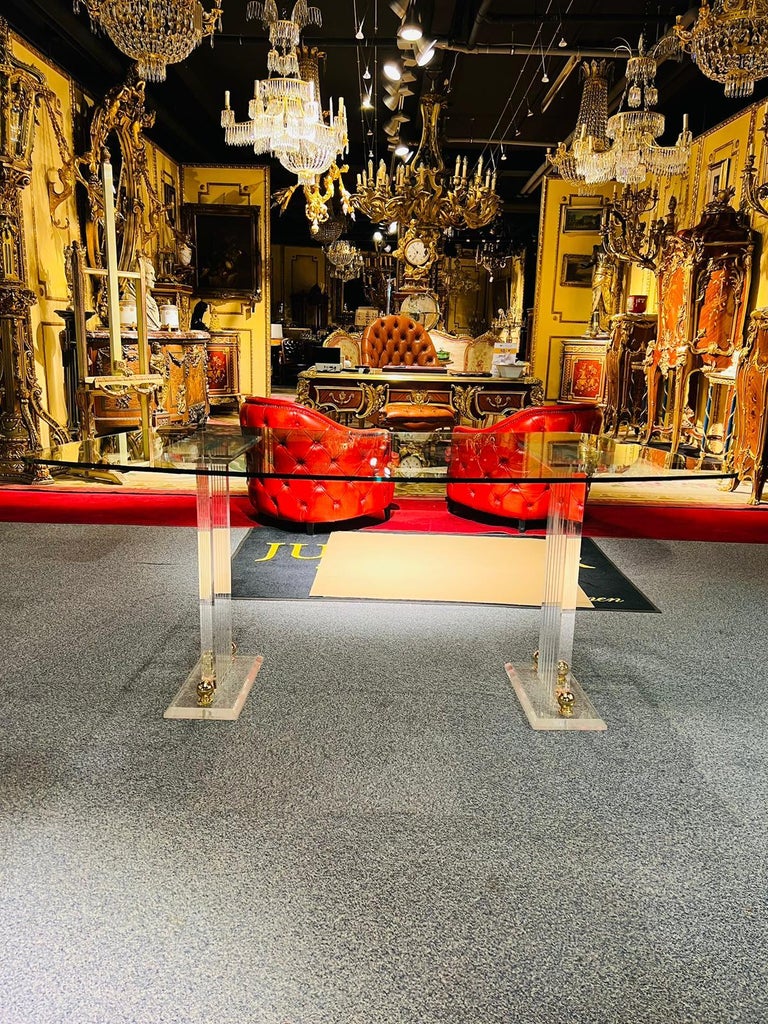High Quality Acrylic Desk Stands on 2 Columns / Pillars with Massive ...