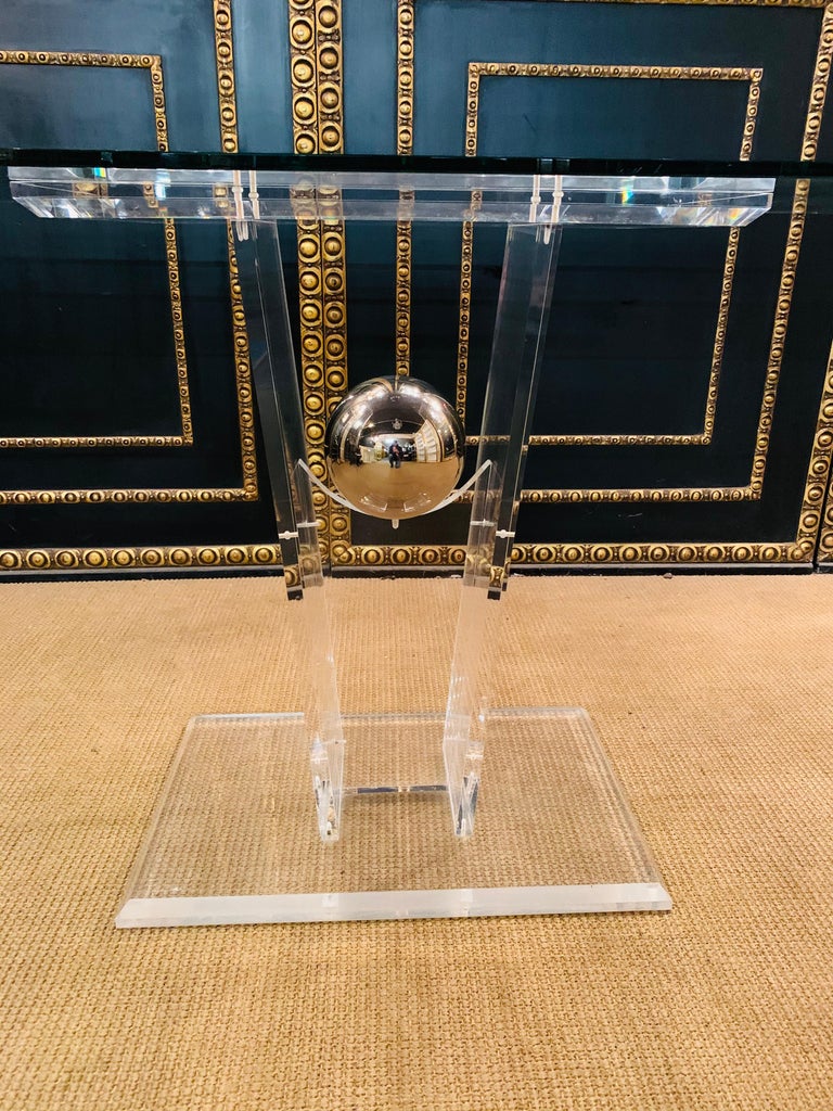 High Quality Acrylic Dining Table with Rectangular Glass Top glazed For ...