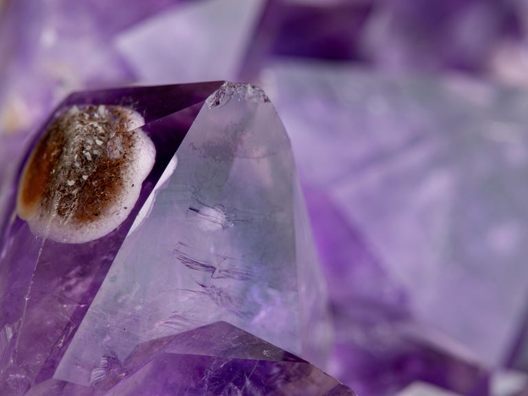 High Quality Amethyst Goethite Inclusions Resembling Rosettes For Sale ...