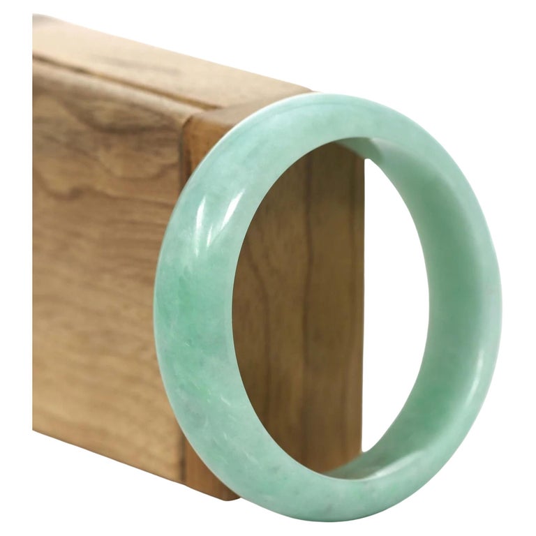 High-Quality Apple Green Natural Burmese Jadeite Jade Bangle #888 For ...