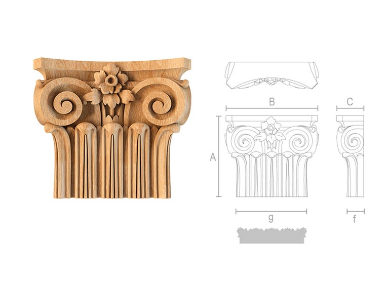 High Quality Decorative Column Capital for Walls, Doors, Furniture ...