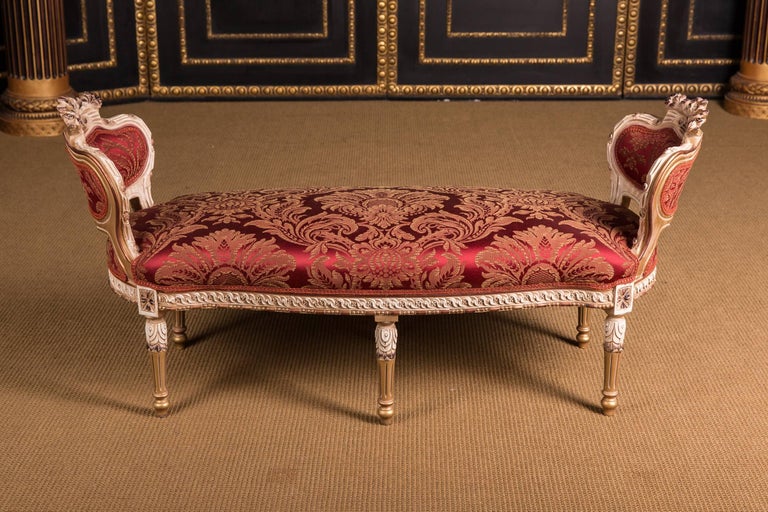 High Quality French Chaise Longue in Louis Quinze Style For Sale at ...