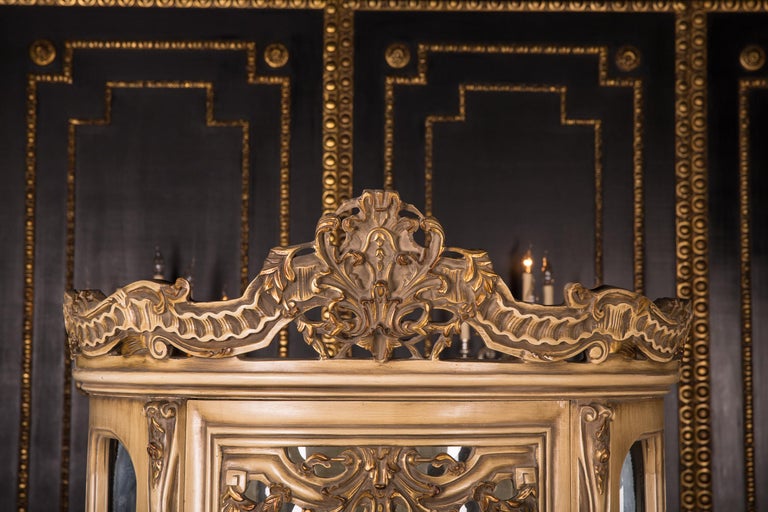 High Quality French Vitrine in the Louis Quinze Style For Sale at 1stDibs