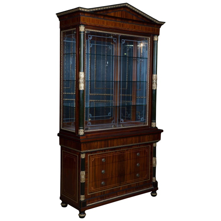 High-Quality Luxury Showcase in the Empire Style For Sale at 1stDibs