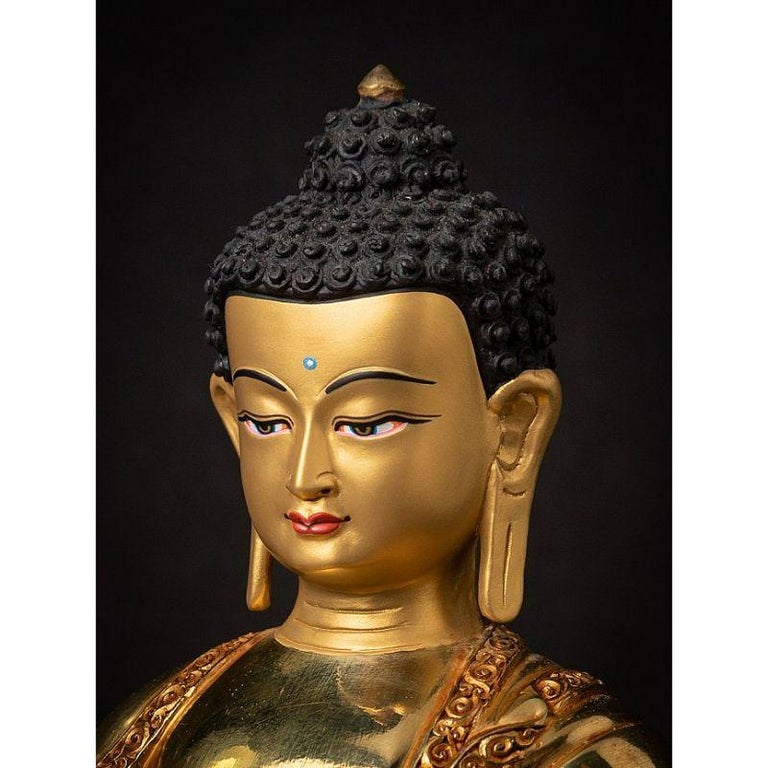 High Quality Nepali Gold-Face Buddha from Nepal For Sale at 1stDibs