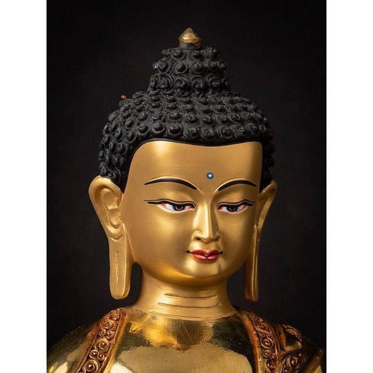 High Quality Nepali Gold-Face Buddha from Nepal For Sale at 1stDibs