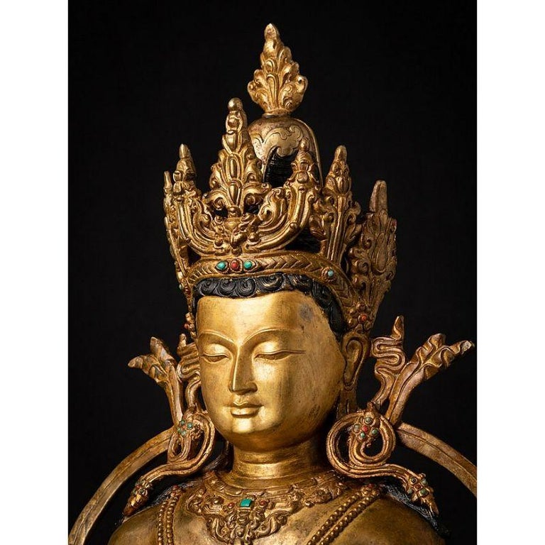 High Quality Old Bronze Nepali Buddha Statue from Nepal For Sale at 1stDibs