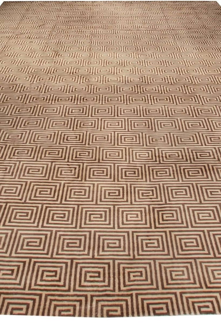 High-Quality Prism Art Deco Style Handmade Silk Rug by Doris Leslie ...