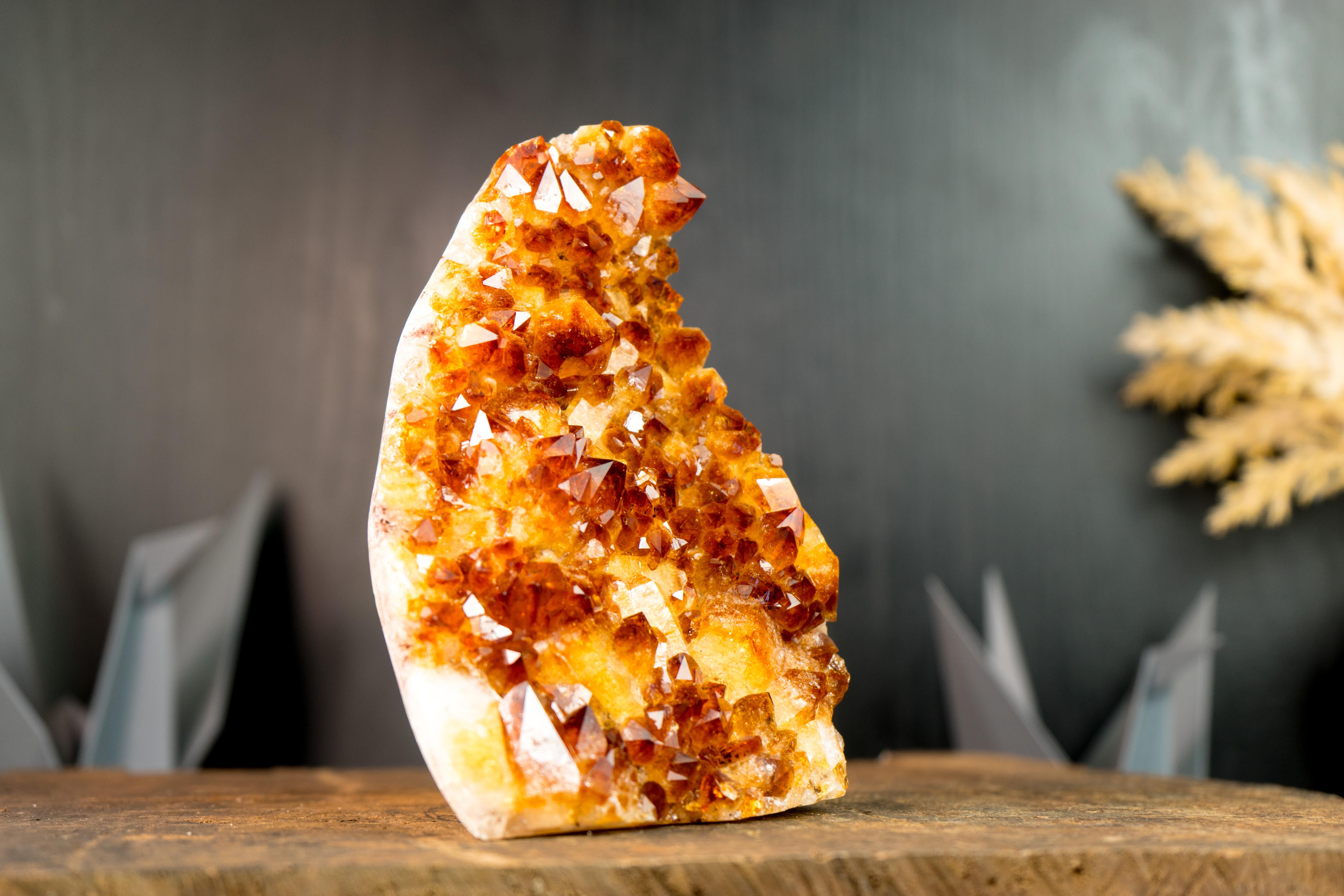 High Quality Small Citrine Crystal Cluster Orange Madeira Citrine Druzy ...