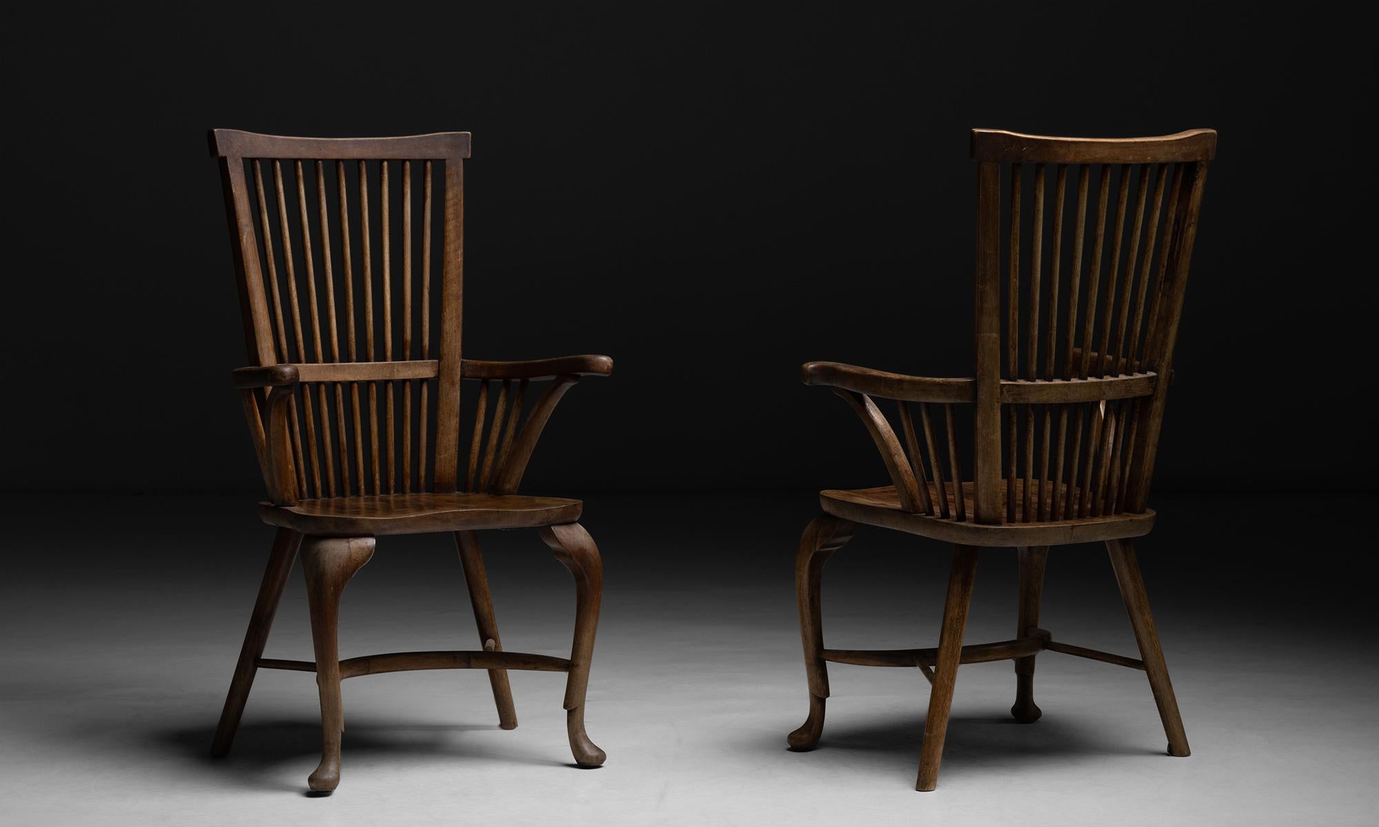 High Stickback Chairs, England, circa 1900 For Sale at 1stDibs