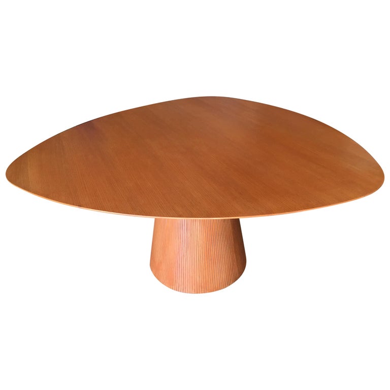 High Style Guitar Pick Shaped "Knife Edge" Dining Room Table with ...