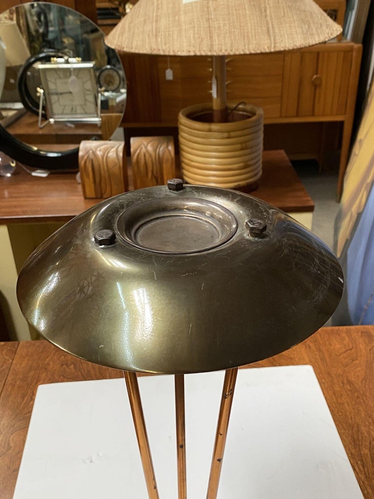High Style Machine Age Bronze and Copper Art Deco Ashtray For Sale at ...