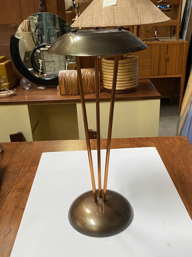 High Style Machine Age Bronze and Copper Art Deco Ashtray For Sale at ...