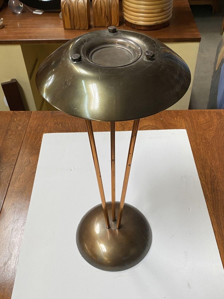 High Style Machine Age Bronze and Copper Art Deco Ashtray For Sale at ...