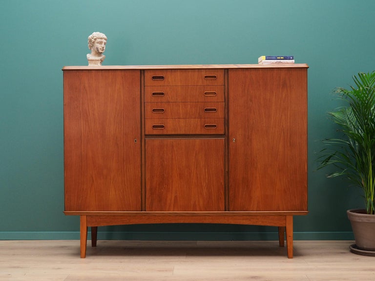 Highboard Retro 1960s Teak Vintage Danish Design For Sale at 1stDibs