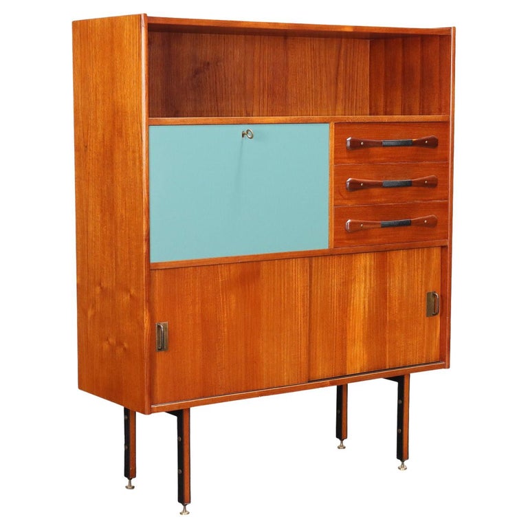 Highboard Teak, Italy, 1960s at 1stDibs
