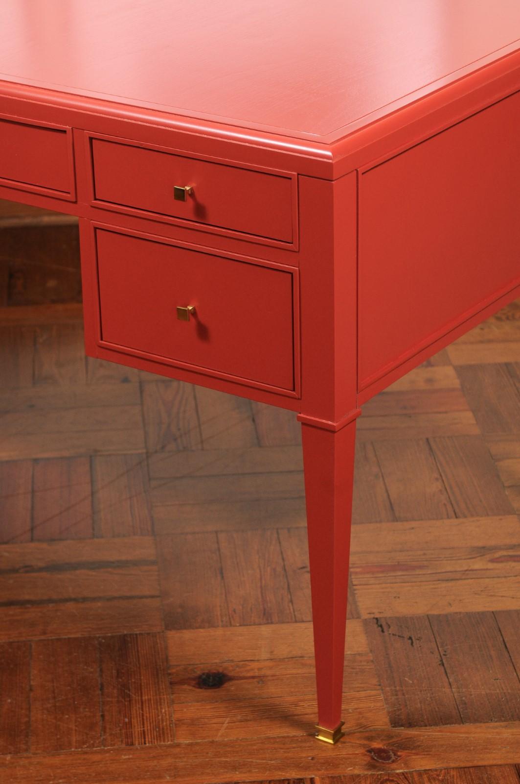 Highland House Vreeland Modern Classic Red Desk For Sale at 1stDibs ...