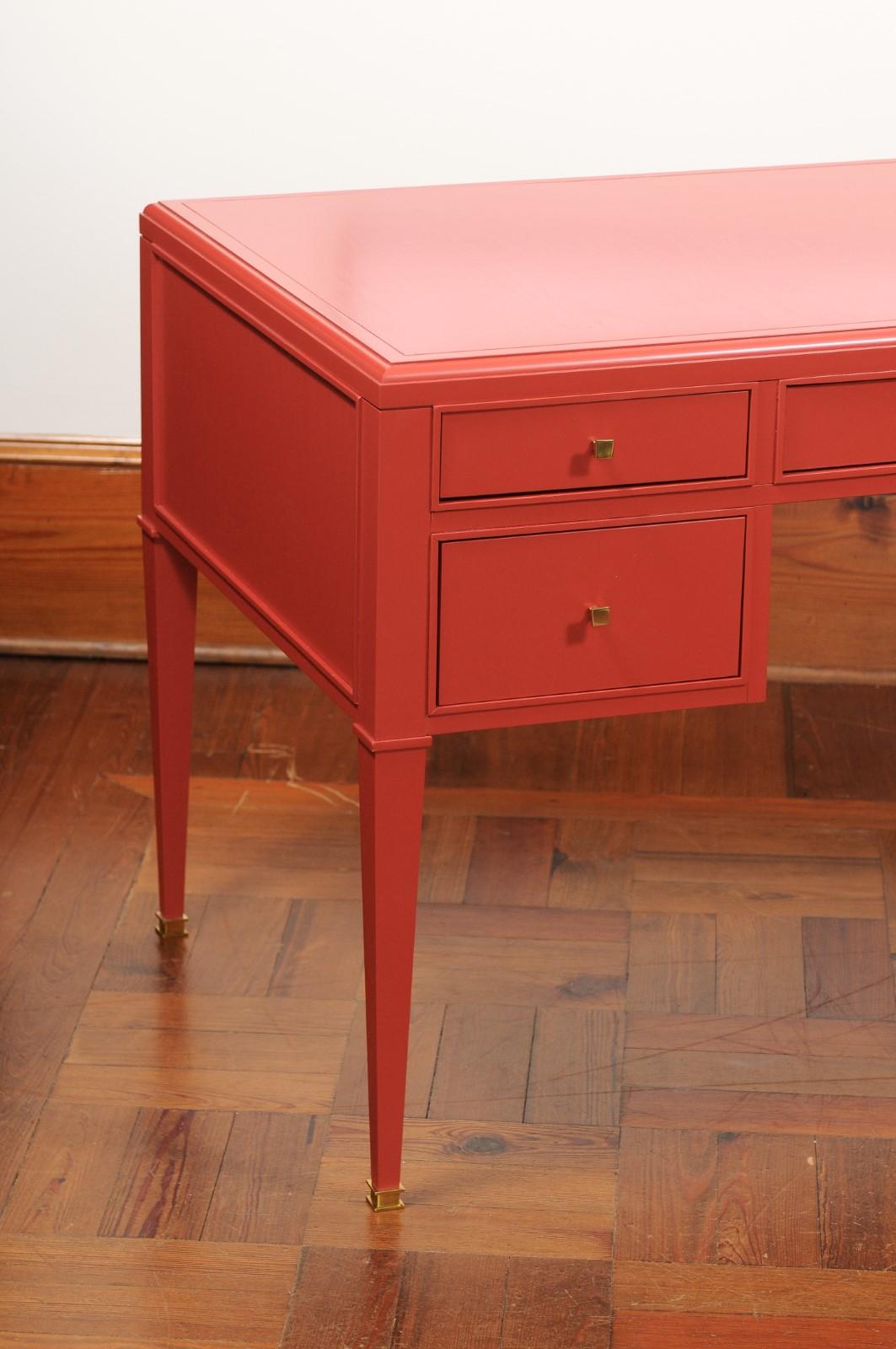 Highland House Vreeland Modern Classic Red Desk For Sale at 1stDibs ...