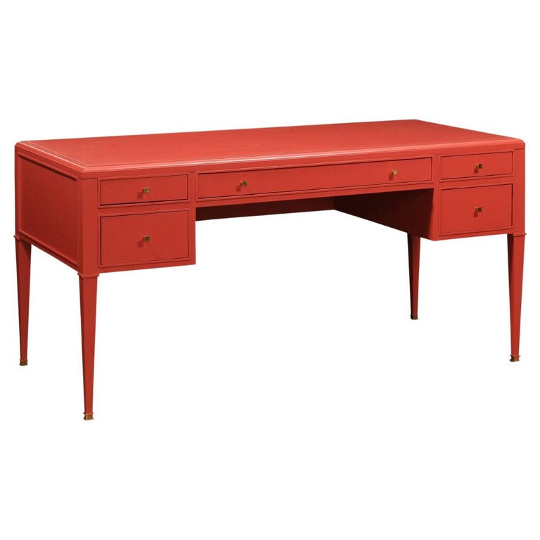 Highland House Vreeland Modern Classic Red Desk For Sale at 1stDibs ...
