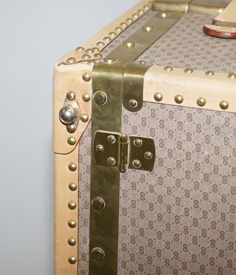 Highly Collectable Gucci Gg Supreme Monogram Steamer Trunk Wardrobe ...