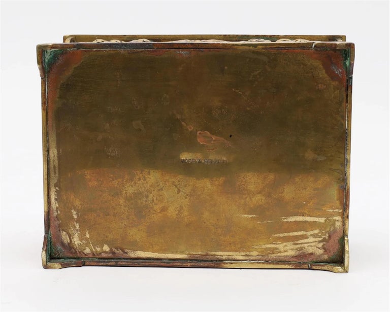 Highly Decorated Renaissance Style Solid Brass Jewelry Trinket Box For ...