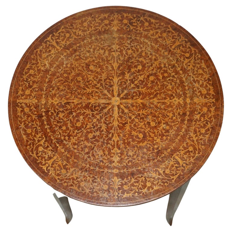 Highly Decorative Filigree Design Anglo Indian Hardwood Side End Table ...