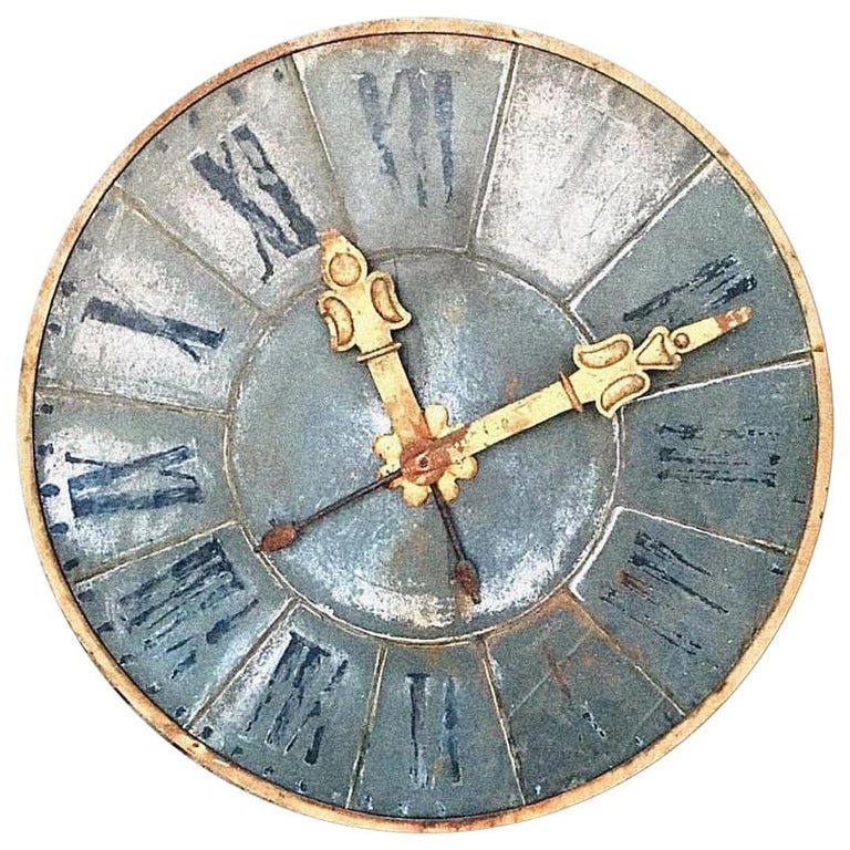 Highly Decorative French Church Clock Face For Sale at 1stDibs
