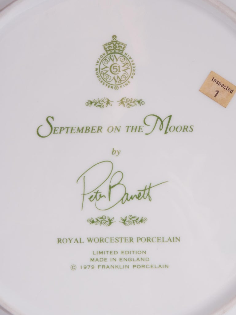 Highly Decorative Set of 4 Royal Worcester Fine Porcelain Plates For ...