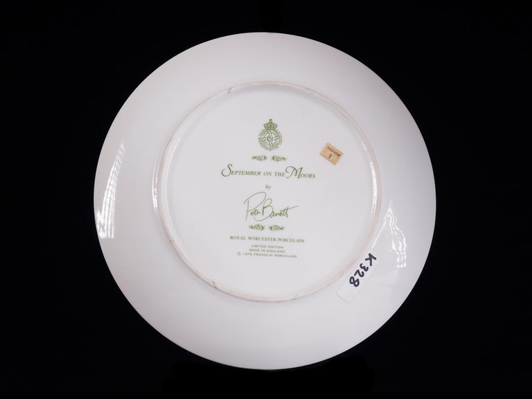 Highly Decorative Set of 4 Royal Worcester Fine Porcelain Plates For ...