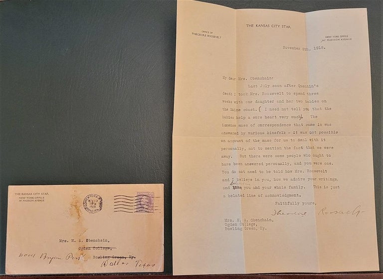 Highly Important Theodore Roosevelt Collection of 6 Items For Sale at ...