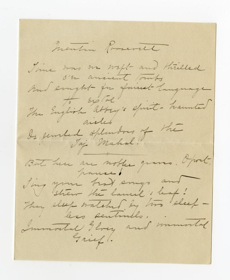 Highly Important Theodore Roosevelt Collection of 6 Items For Sale at ...