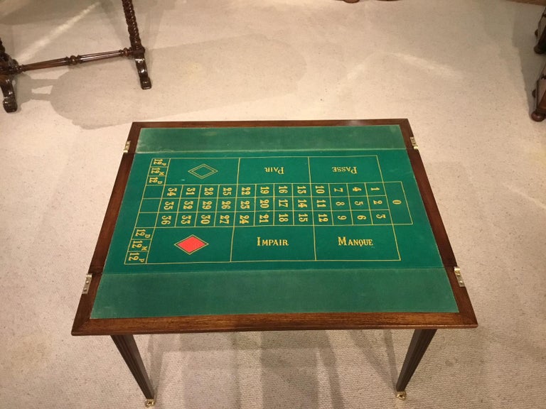 Highly Unusual and Rare Walnut Edwardian Period Metamorphic Roulette at ...