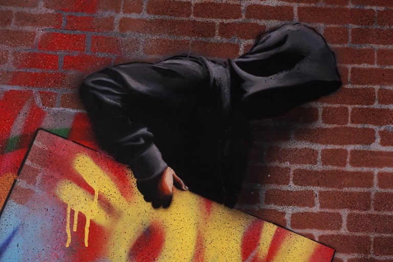 Hijack - Hijack, 'Steal It' Unique Graffiti Street Pop Art Painting ...