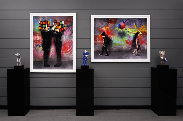 Hijack - 'Static Love with Balloons' Graffiti Street Art Painting ...