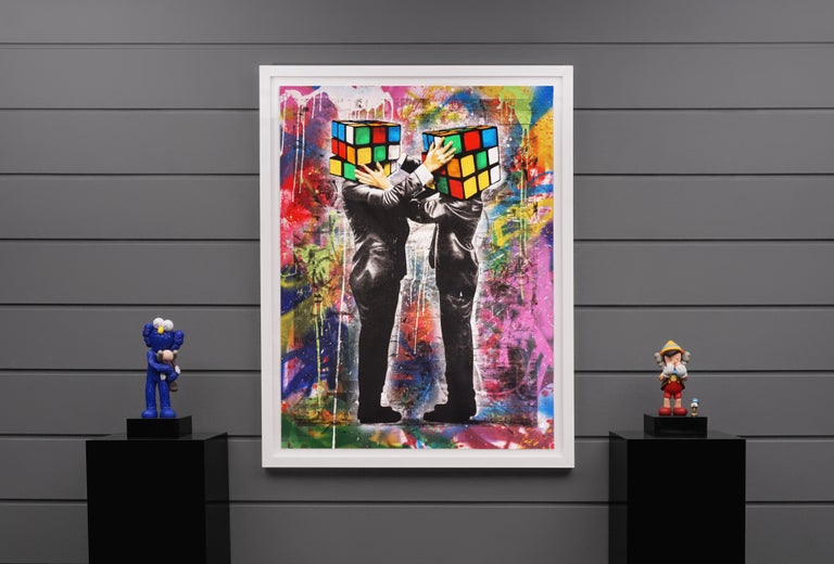 Hijack - Hijack, 'Puzzled III' Unique Street Pop Art Painting, 2021 For ...