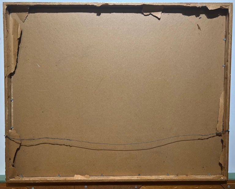 Hilda Epner - 1971 MCM Abstract Expressionist painting For Sale at 1stDibs