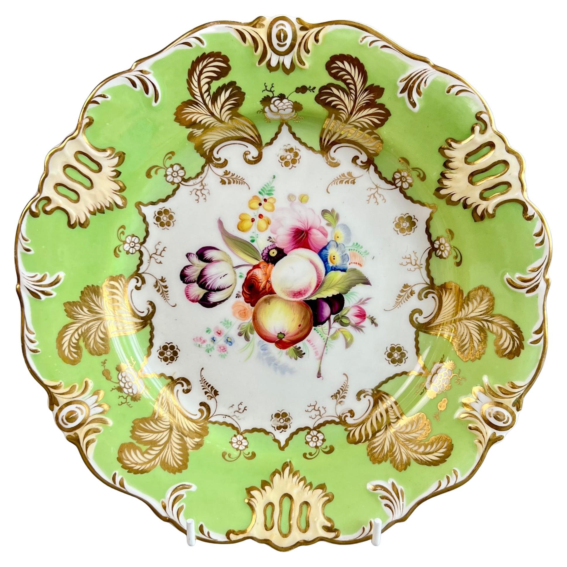 Porcelain Cake Plate, Coalport, Gilt and Flowers Attr. Thomas Dixon ...
