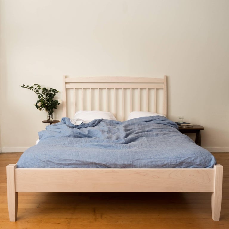 Hill Bed by Tretiak Works, Contemporary Handmade Oxidized Oak Queen Bed ...