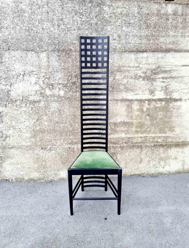 Hill House Chair by Charles Rennie Mackintosh for Cassina, Italy 70s ...