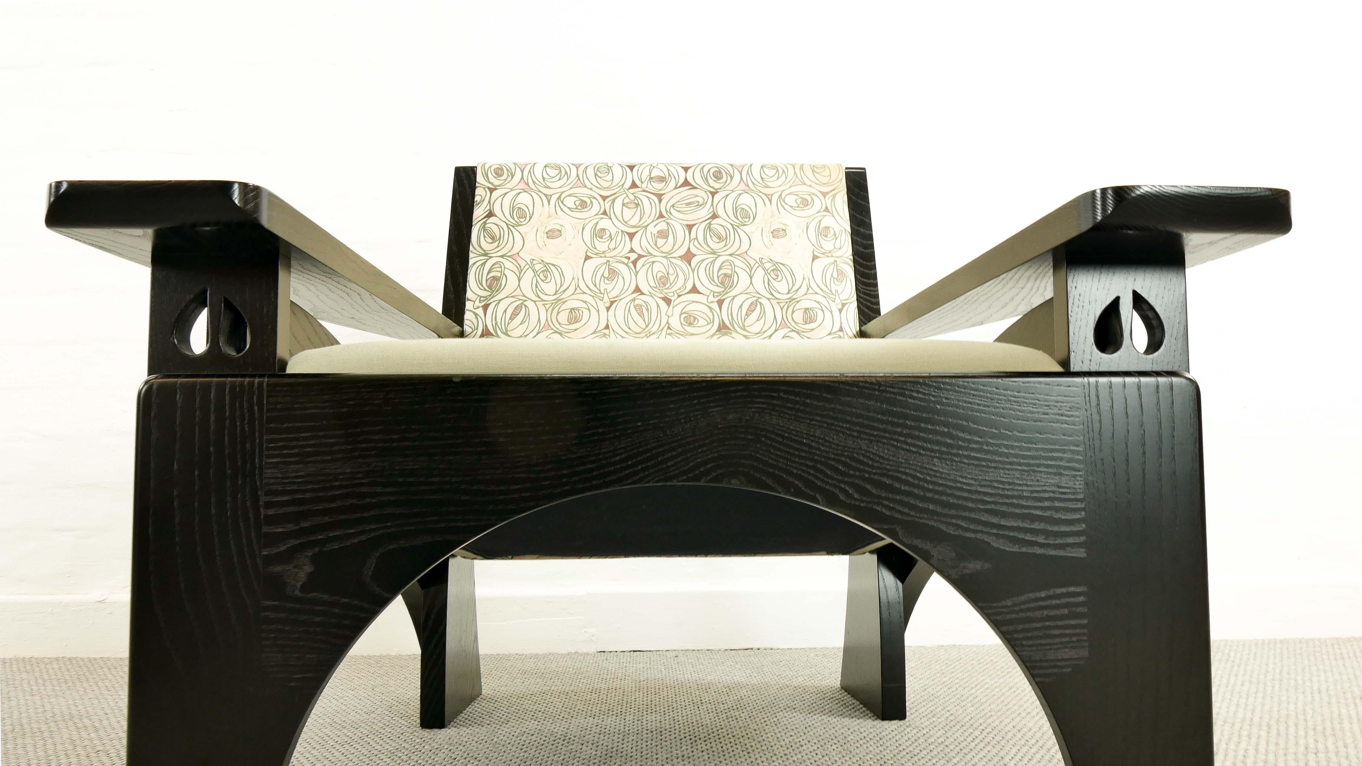 Hill House Set, Settee and Chair by Charles Rennie Mackintosh by ...