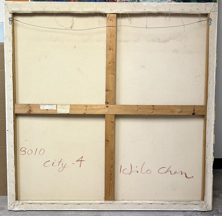 Hilo Chen - City - 4 , 1977 Large Painting For Sale at 1stDibs