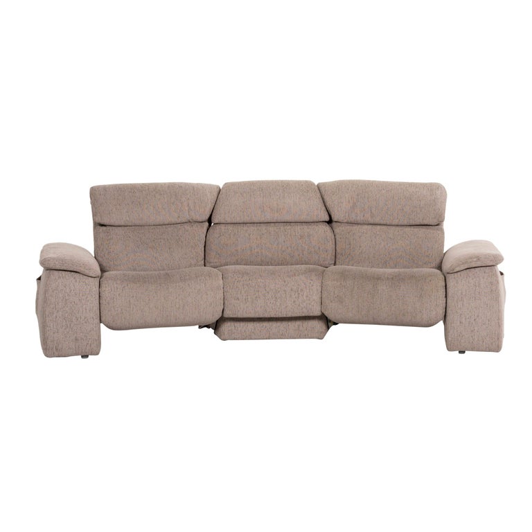 Himolla Fabric Sofa Gray Three-Seat Relax Function Electrical Function ...